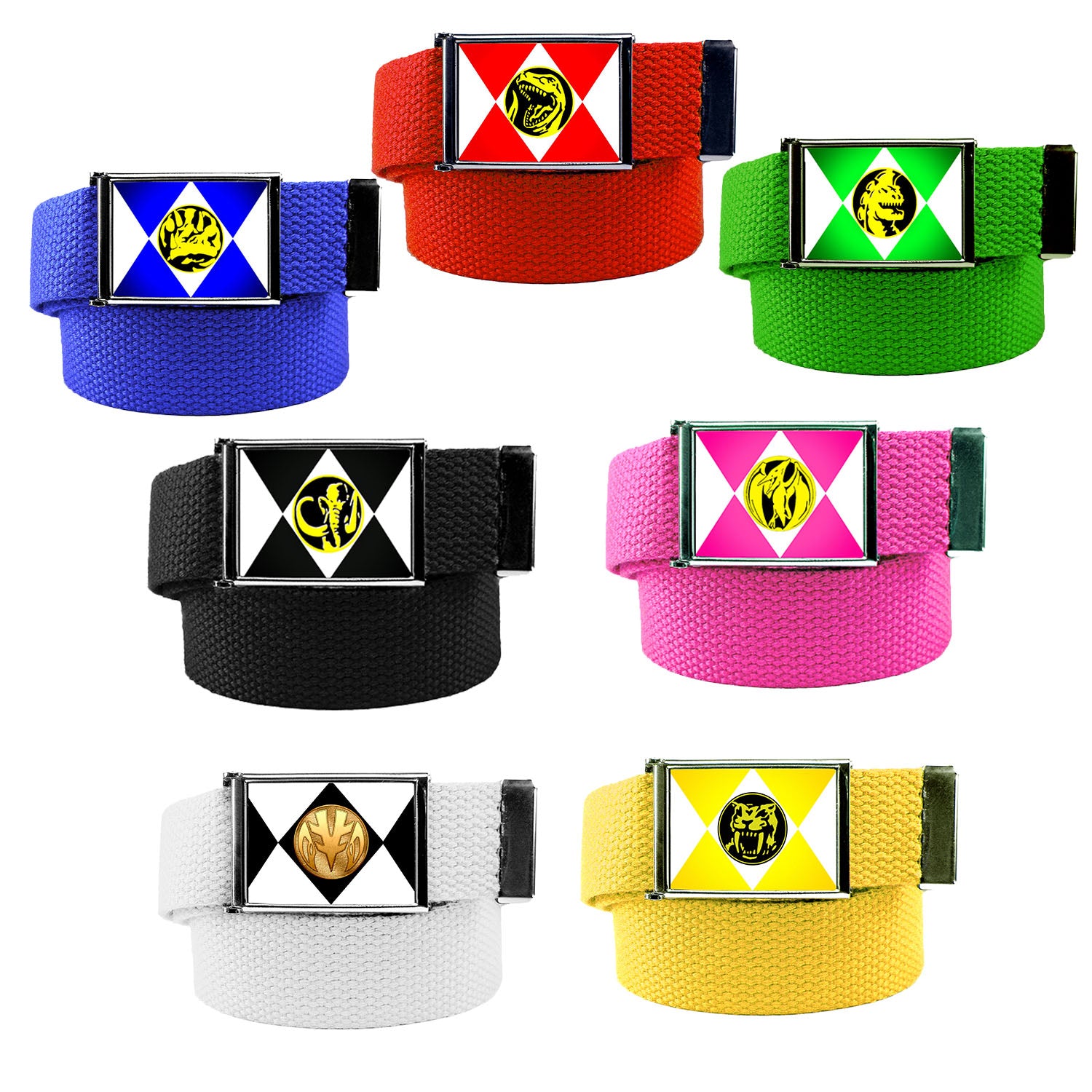 Build A Belt Power Ranger Custom Buckle and Web Belt Builder