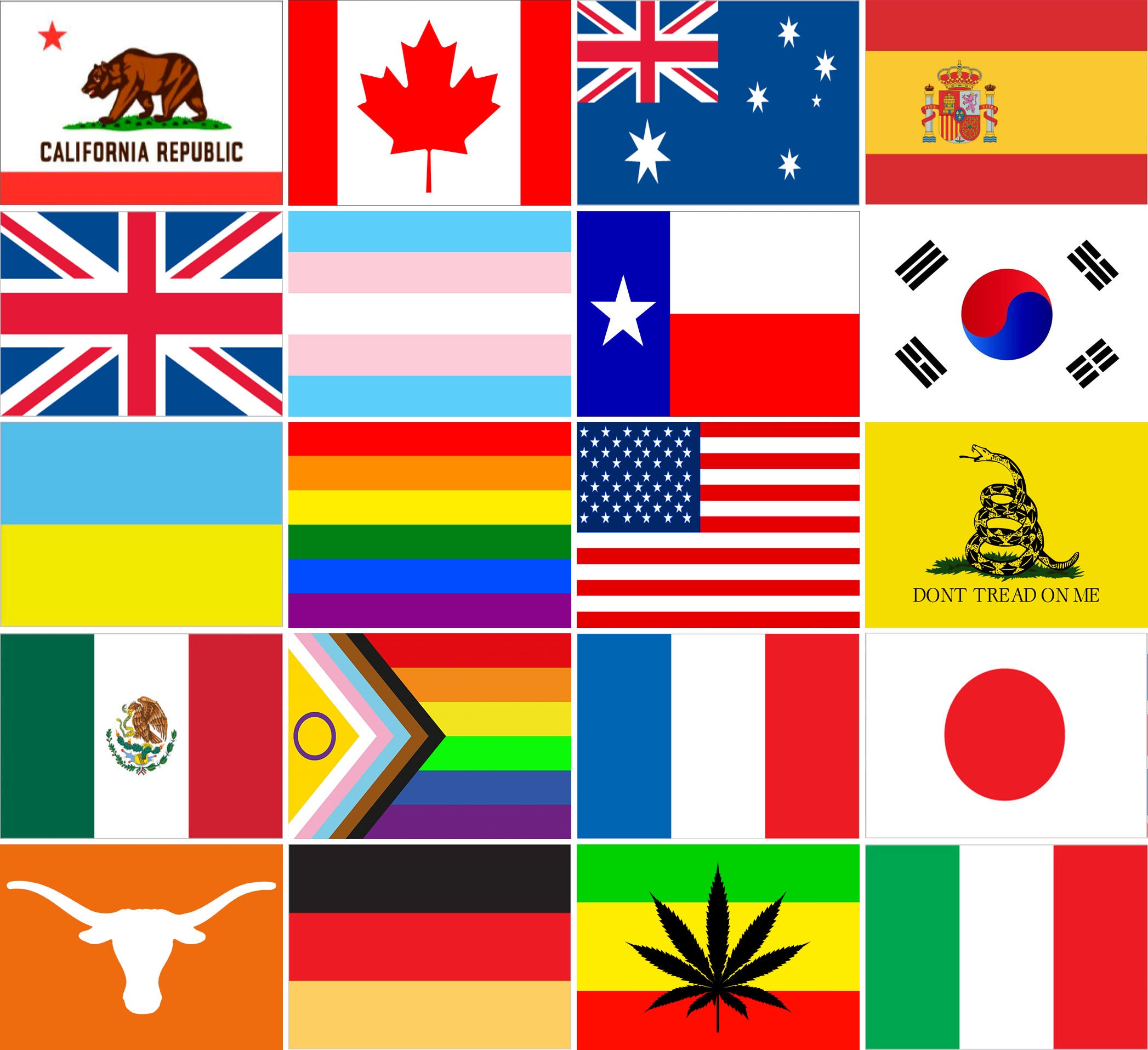 Build A Belt Flags Custom Buckle and Web Belt Builder